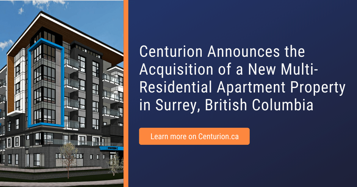 Feb 4, 2022 - Centurion Apartment REIT Announces the... | Centurion