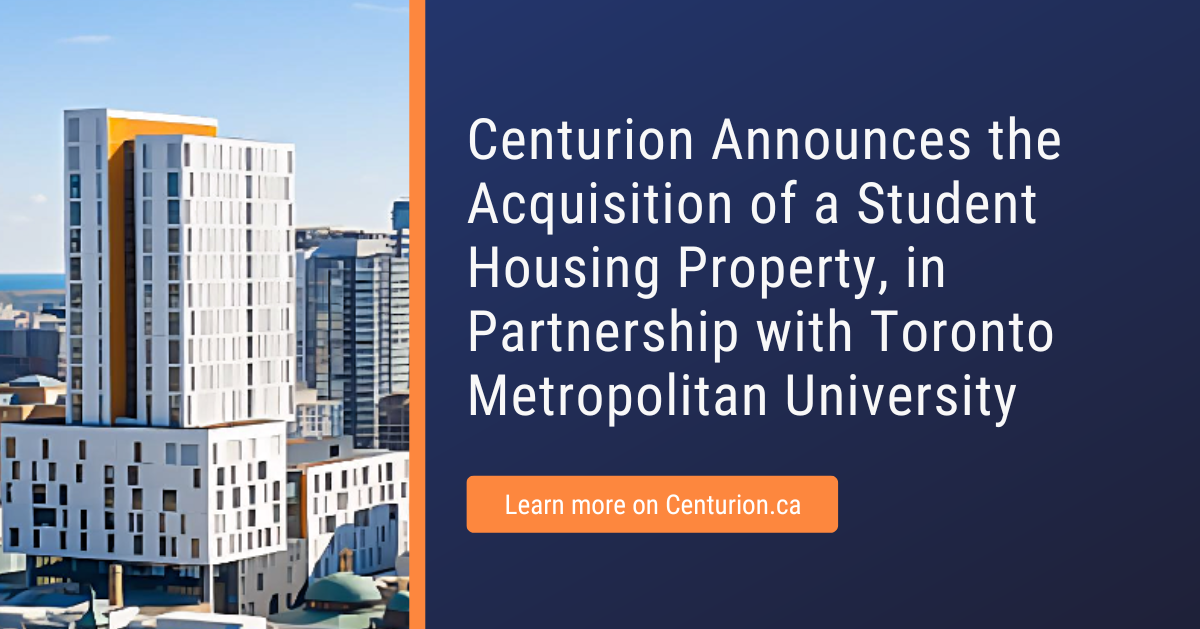 Feb 10, 2023 - Centurion Apartment REIT Announces the... | Centurion